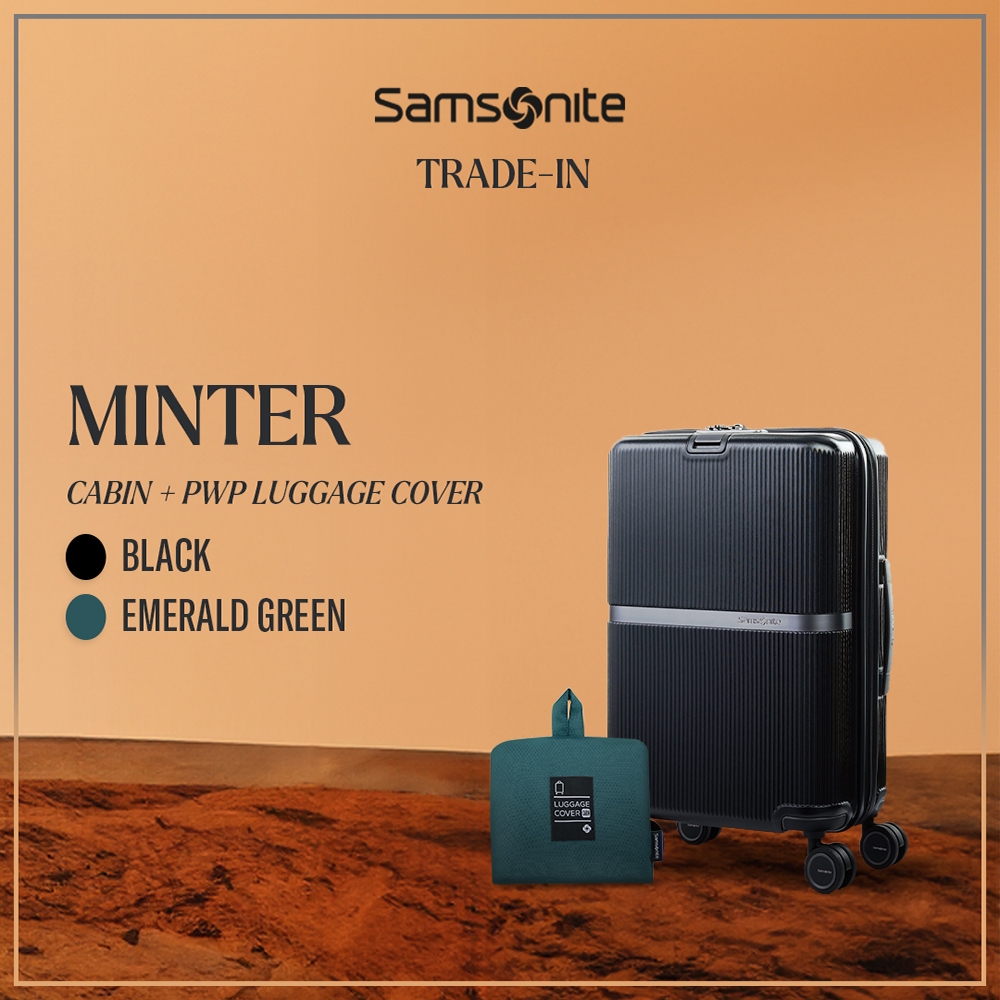 Jual Samsonite Trade In Koper Minter Cabin Black + Foldable Luggage ...