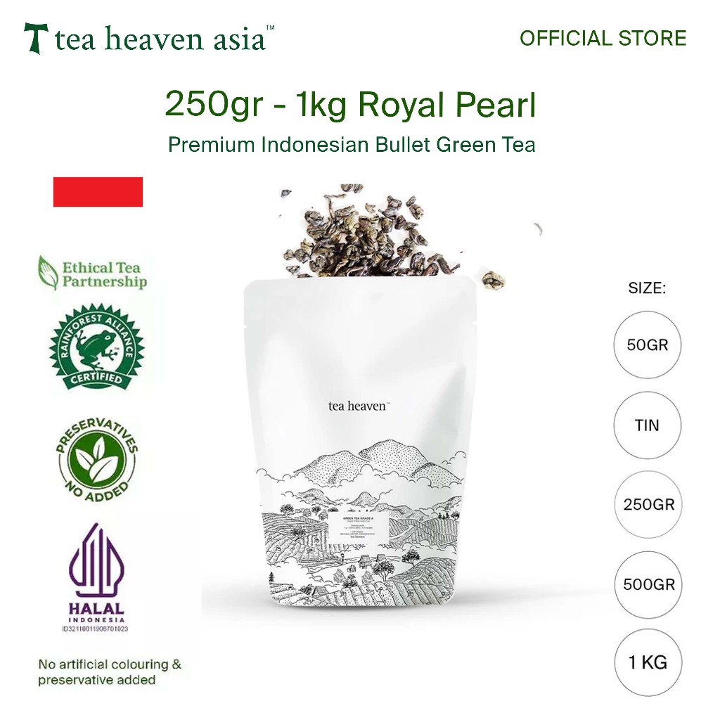 Jual Tea Heaven Royal Pearl Gunpowder Premium Green Tea | Shopee Indonesia