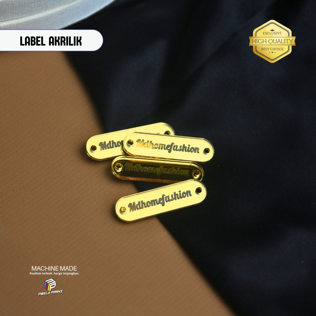 Jual LABEL AKRILIK / LABEL HIJAB / LABEL BAJU / CUSTOM LABEL / LABEL ...