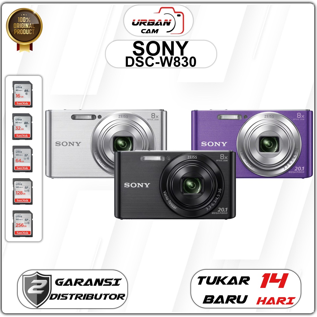 Jual Sony DSC-W830 Digital Camera / Sony DSC W830 / Sony DSC W 830 ...