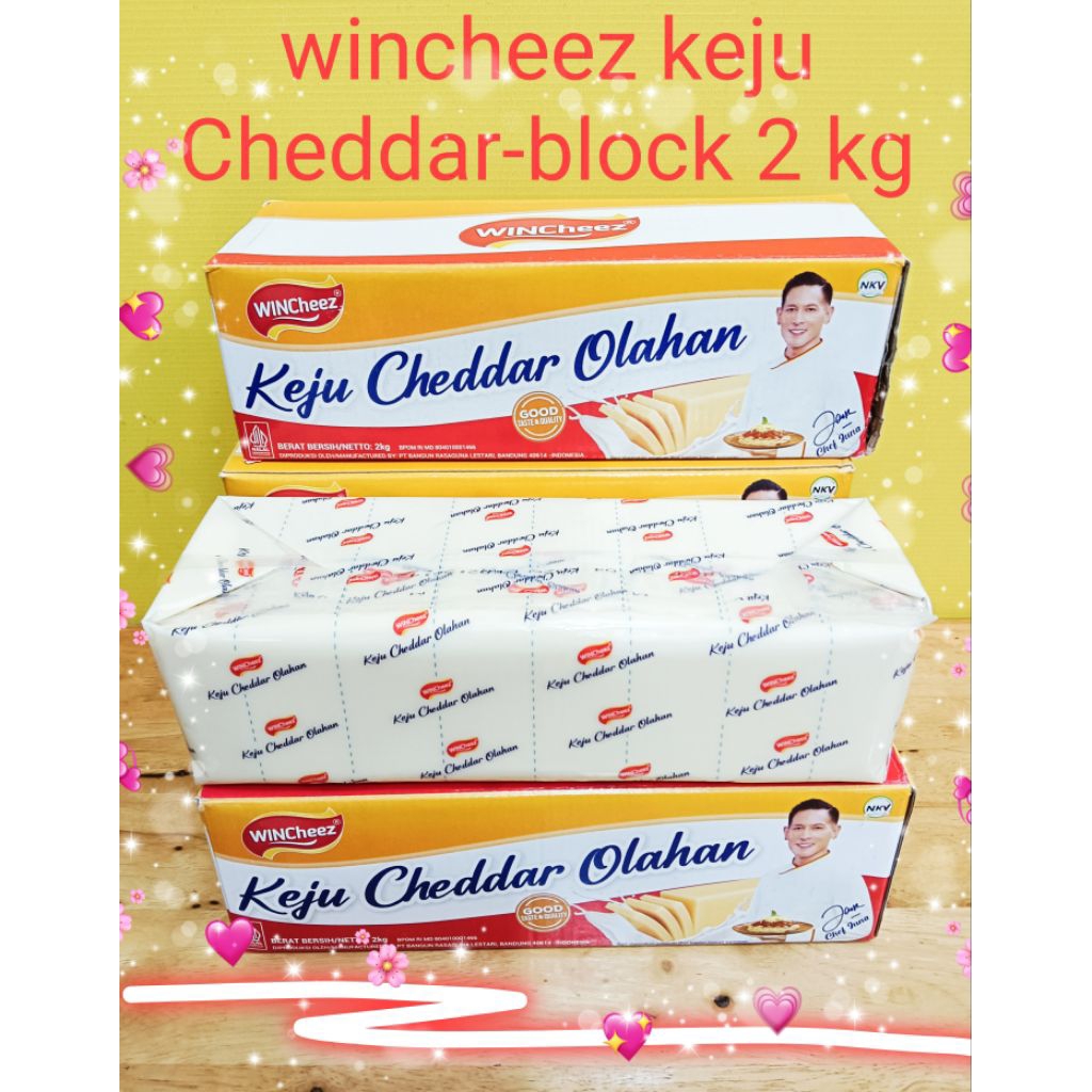 Jual WINCHEEZ KEJU CHEDDAR BLOCK 2KG/CHESEE CHEDDAR | Shopee Indonesia