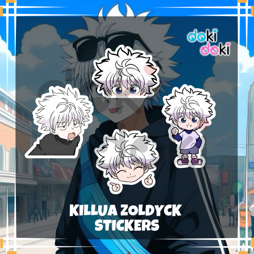 Jual 8 PCS STICKER ANIME KILLUA ZOLDYCK HUNTER X HUNTER STIKER VINYL ...
