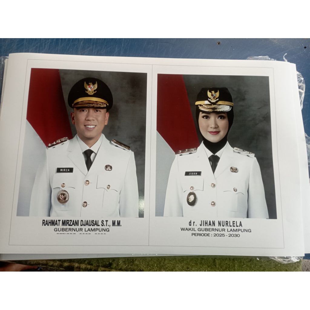 Jual Ukuran 21cm x 30cm - Poster Gubernur Lampung - Wakil Gubernur ...