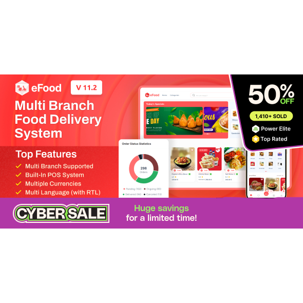 Jual Source Code Aplikasi eFood v11.4 - Aplikasi Pengiriman Makanan ...