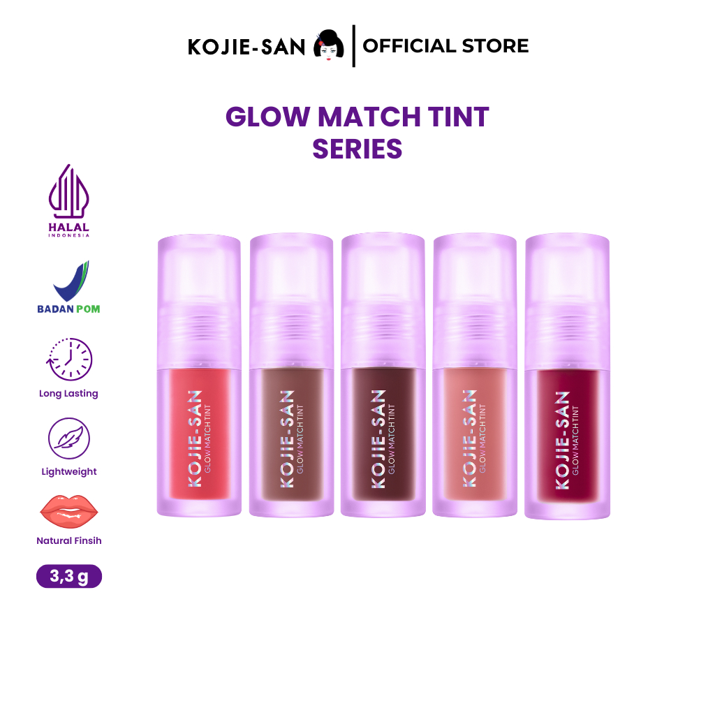 Jual KOJIE-SAN Liptint Pewarna Bibir 3.3 Gram Waterproof Pigmented Buildable Longlasting Glow ...