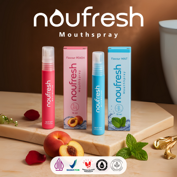 Jual Noufresh Mouthspray Parfum Mulut Hilangkan Bau Tak Sedap – Flavour ...