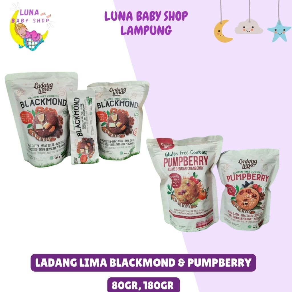 Jual Ladang Lima Healthy Snack Gluten Free/Cookies Blackmond dan ...