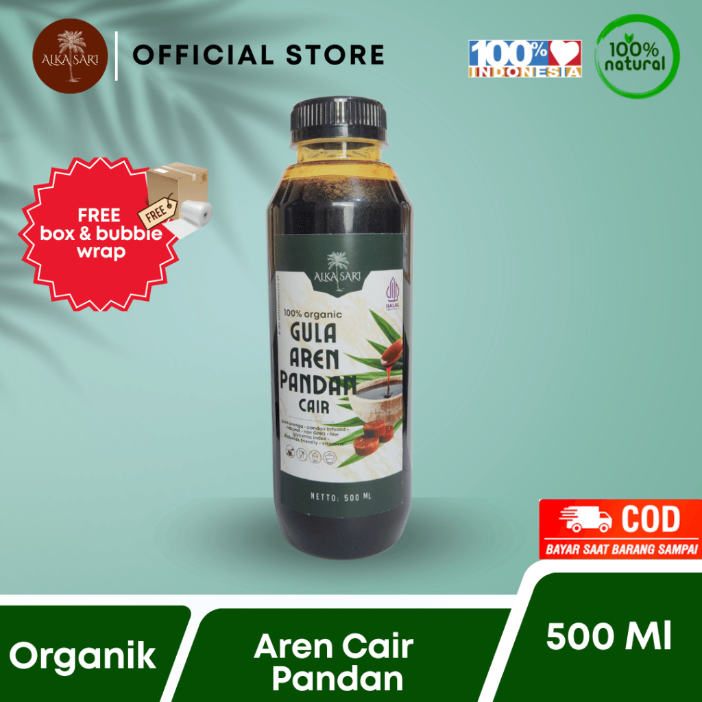 Jual Gula Aren Cair Ekstrak Pandan Organik 500 Ml | Shopee Indonesia