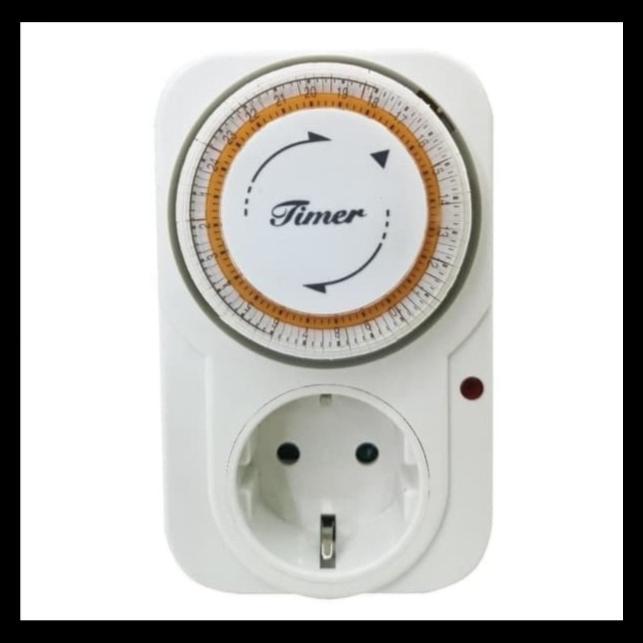 Jual Timer Listrik - Timer Analog - Stop kontak Timer 24 Jam - HELES ...