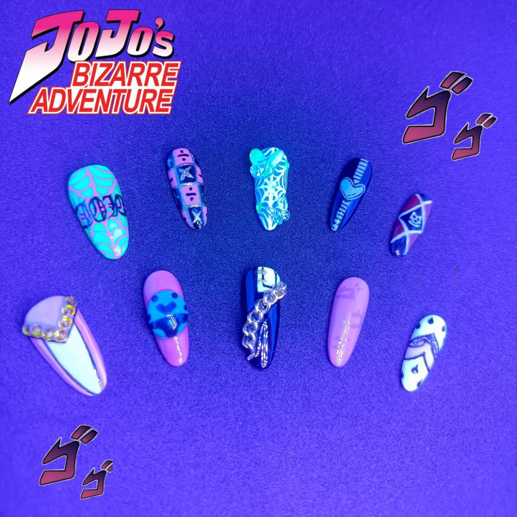 Jual Kuku palsu anime Jojo's Bizarre Adventure JJBA fake nails | Shopee ...