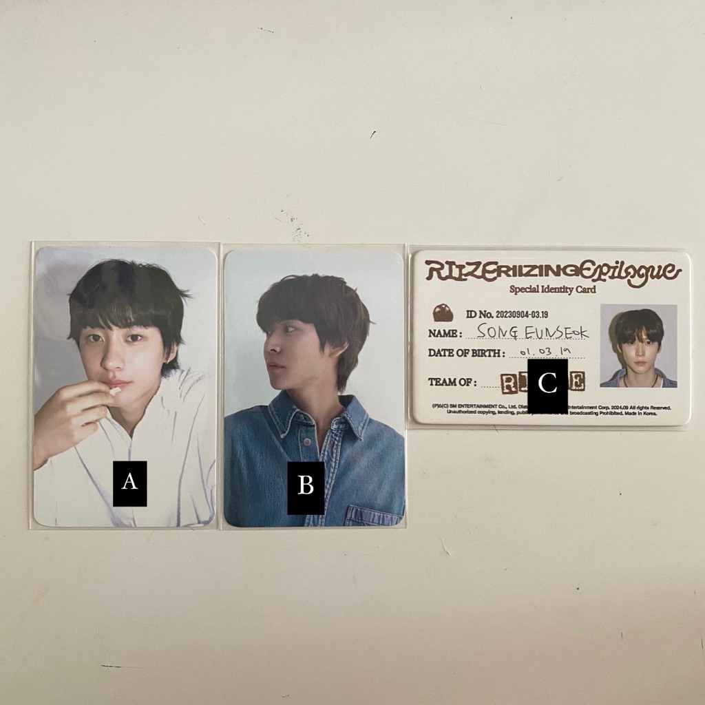 Jual [READY] RIIZE EUNSEOK ANTON PHOTOCARD PC POB BENEFIT SEASON ...