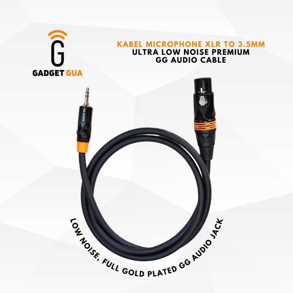 Jual Kabel Mic XLR to 3.5mm Premium Ultra Low Noise GG Audio Cable ...