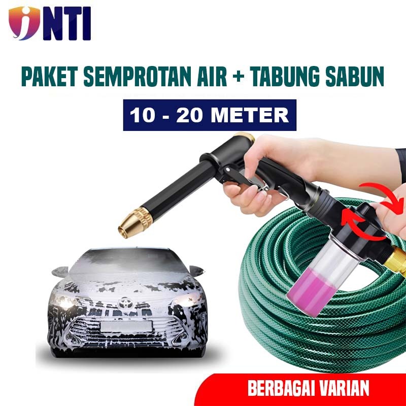Jual INTI Sepaket Selang Air Semprotan Air Jet Spray Gun Cuci Motor ...