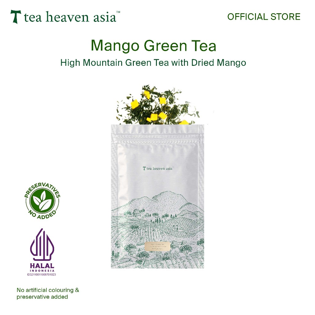 Jual Tea Heaven Mango Green Tea 40gr | Shopee Indonesia