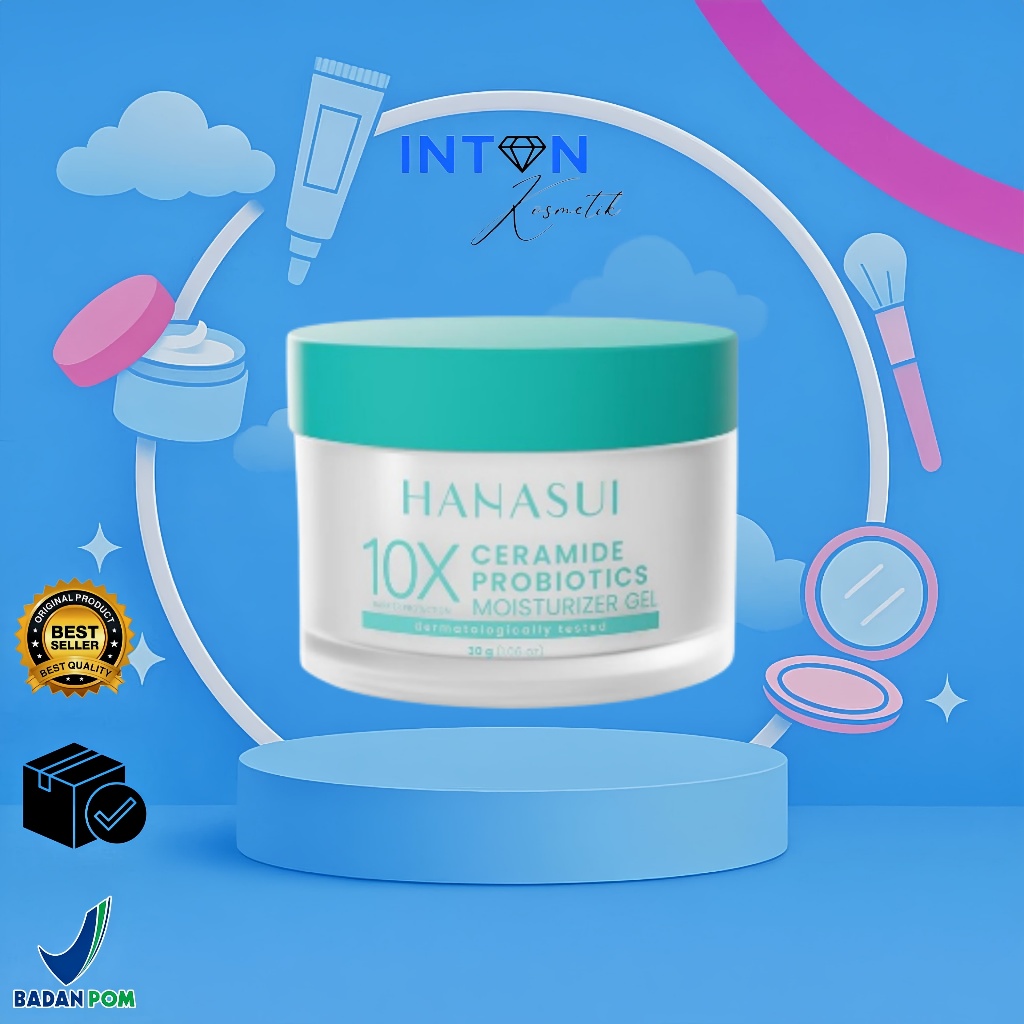 Jual HANASUI 10X CERAMIDE PROBIOTICS MOISTURIZER GEL 30 GR - PELEMBAB ...