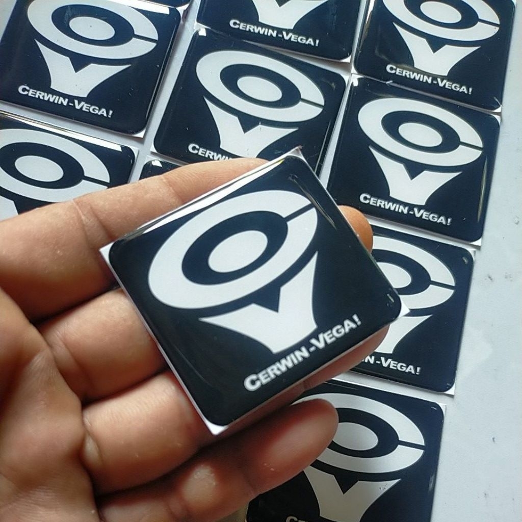 Jual CERWIN VEGA UK 5X5 cm, LOGO/LABEL/EMBLEM GRILLBOX SPEAKER, STICKER ...
