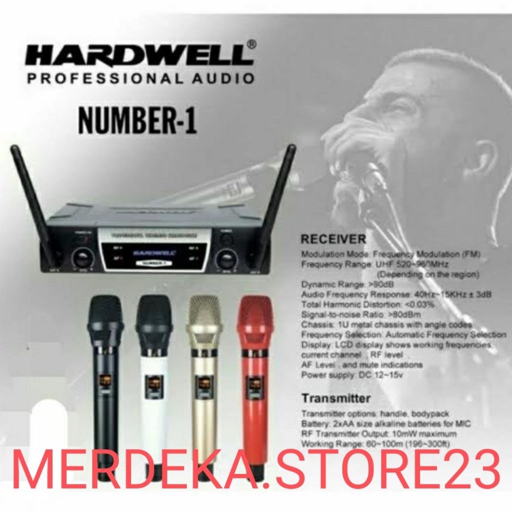 Jual NEW Mic Wireless HARDWELL NUMBER1 | HARDWELL NUMBER 1 Microphone ...
