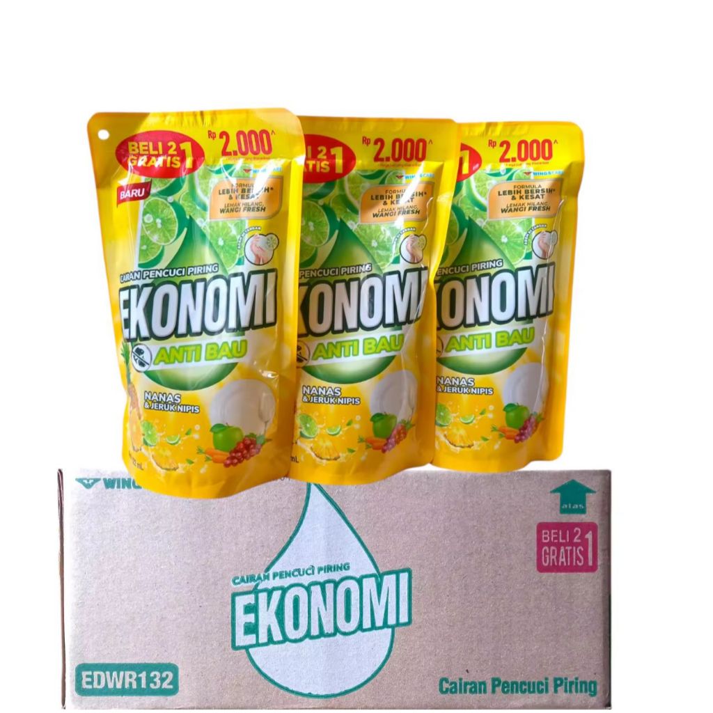 Jual 4 box isi 12 pcs Sabun Cuci Piring Ekonomi Varian Nanas Lemon 2000 ...
