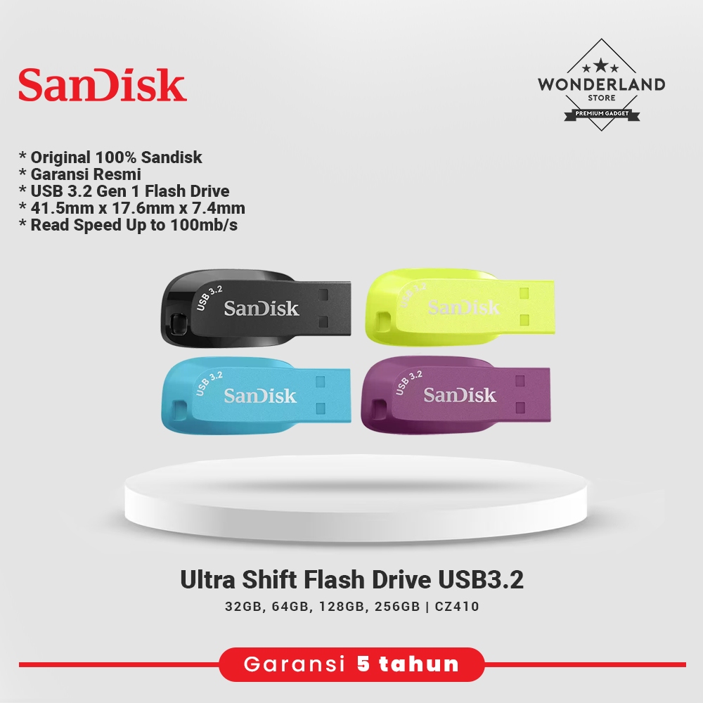 Jual Sandisk Flashdisk Ultra Shift USB 3.2 100MB/S High Speed Flash ...