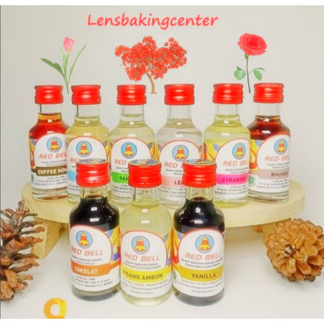 Jual Red Bell Pisang Ambon / Leci / Pandan /Strawberry / Vanilla ...