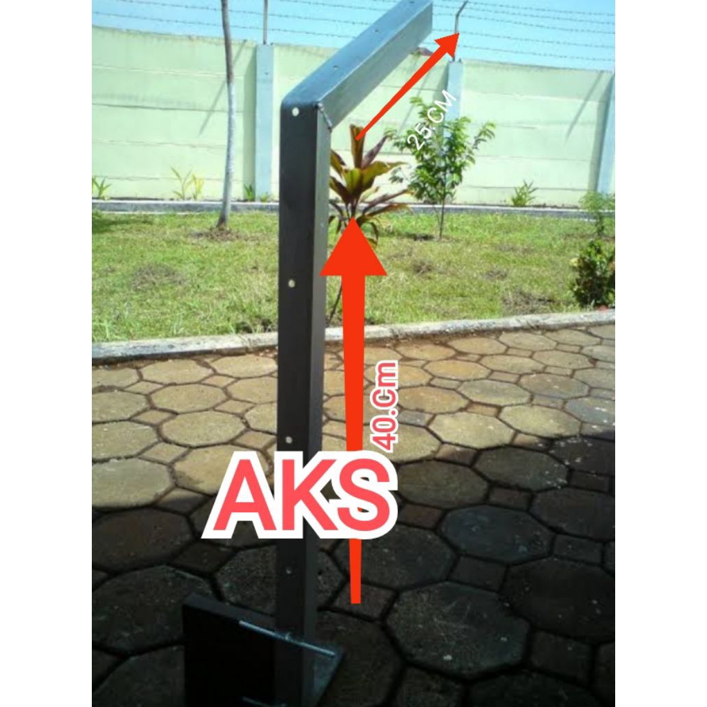 Jual Tiang Pegangan kawat Duri / Silet | Shopee Indonesia