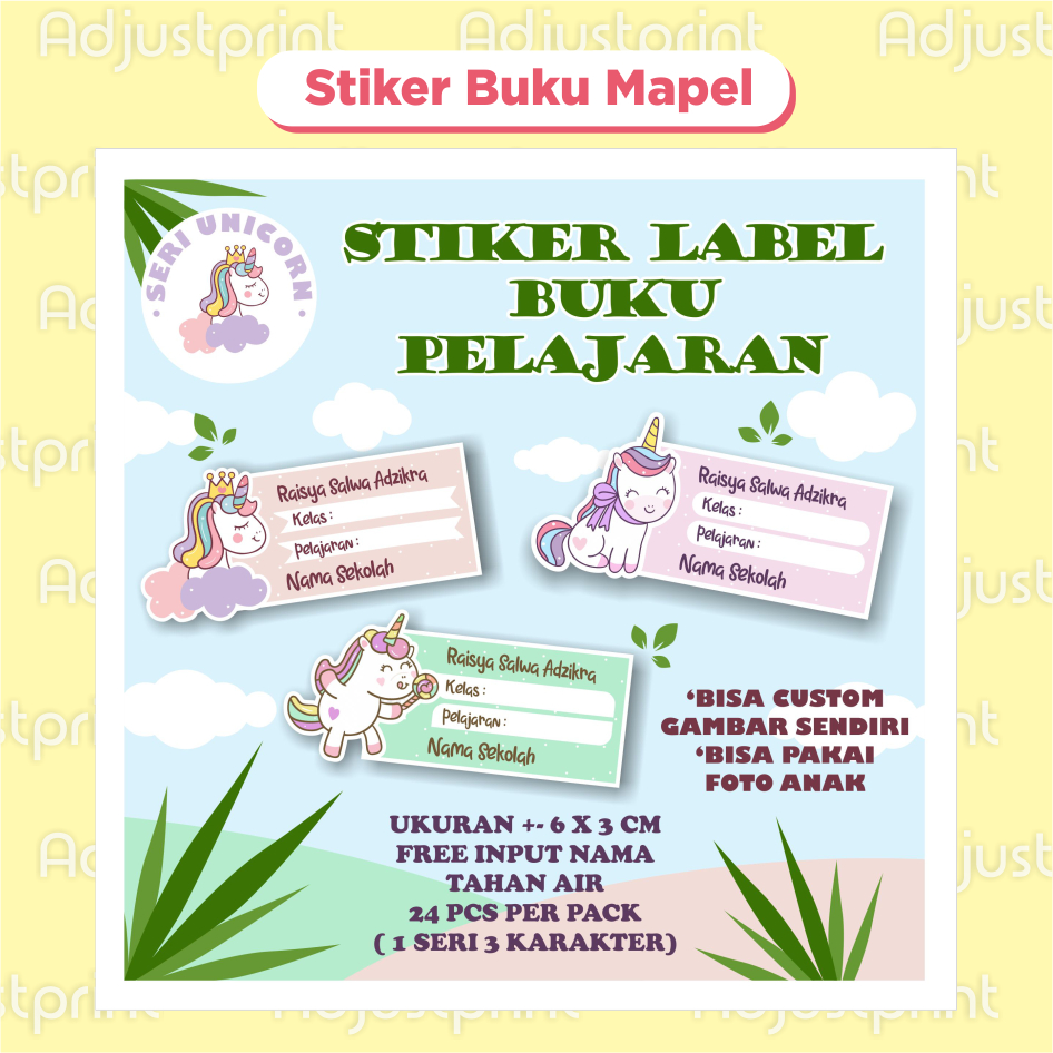 Jual Stiker label buku pelajaran | Shopee Indonesia