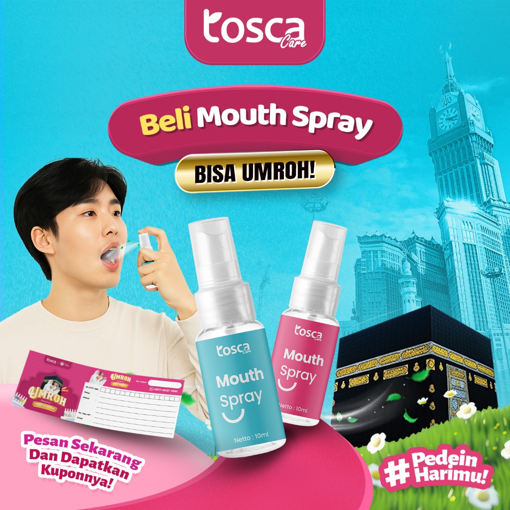 Jual TOSCA Fresh Mouth Spray Penghilang Bau Mulut Pengharum Mulut Mouth ...