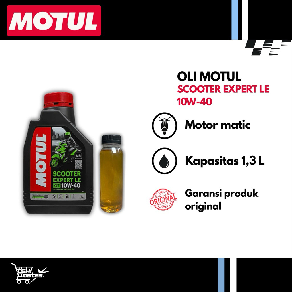 Jual OLI MOTUL SCOTER EXPERT LE 10W-40 1.3L VESPA MATIC | Shopee Indonesia