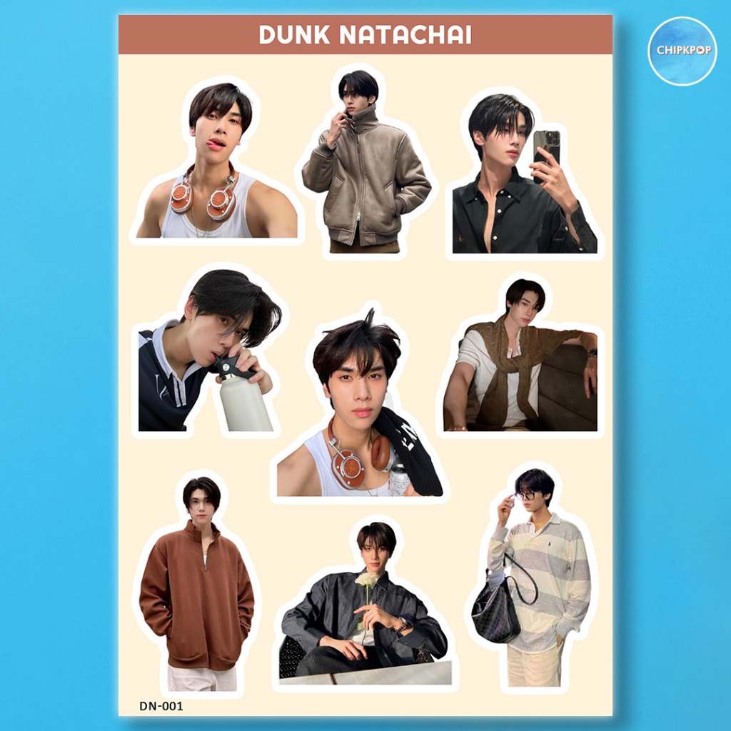 Jual DUNK NATACHAI GMMTV STIKER AKTOR THAILAND I BL THAILAND I DUNK ...