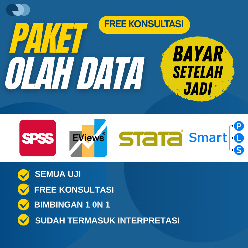 Jual Paket Statistik Lengkap (SPSS | STATA | EViews | Smart-PLS ...