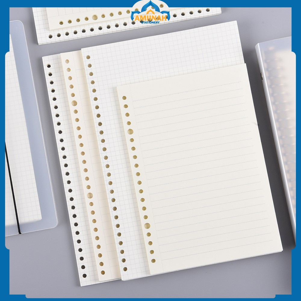 Jual Isi Binder A5 Putih Garis dan Grid 20 Lubang / Kertas Loose Leaf ...