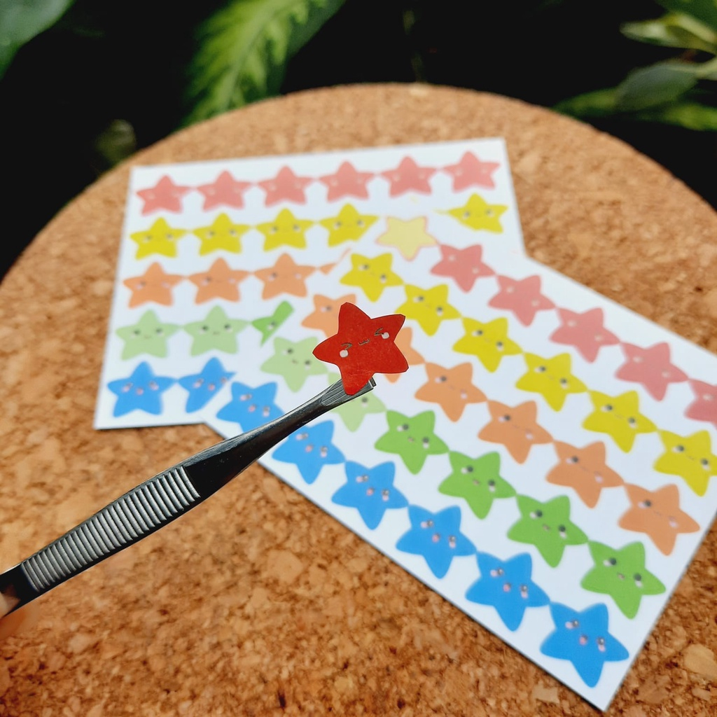 Jual sticker reward anak motif bintang star | stiker hadiah lucu untuk ...