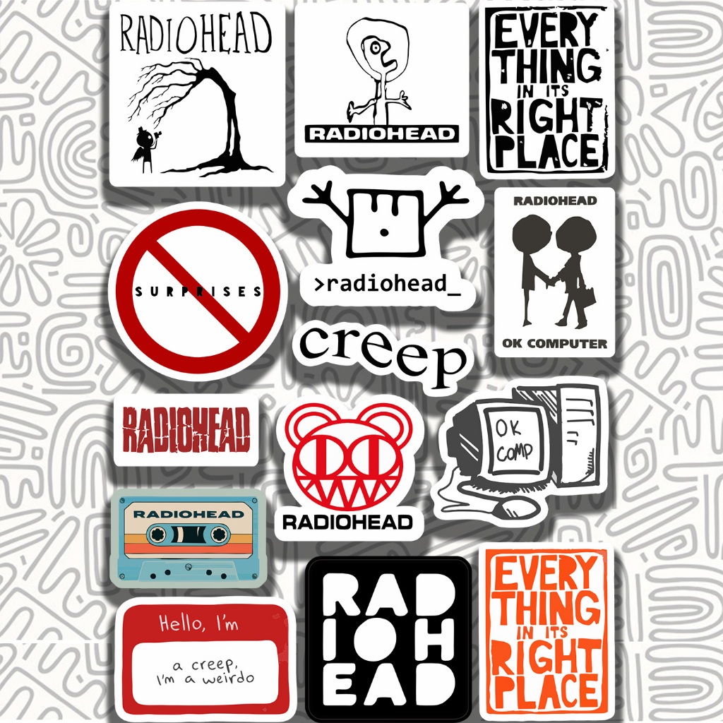 Jual Sticker Band Radiohead Creep || Stiker Band Aesthetic | Shopee ...