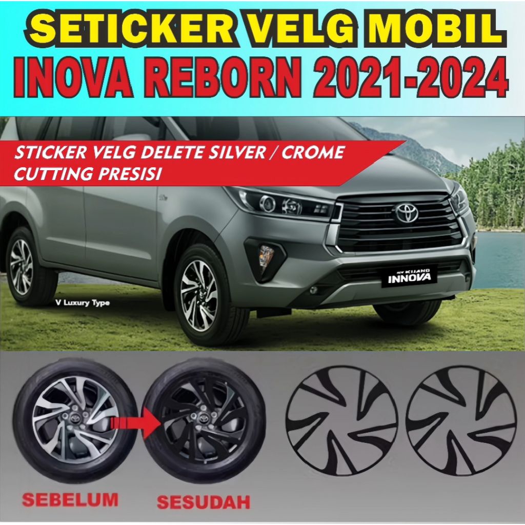 Jual STICKER VELG MOBIL INOVA REBORN TAHUN 2021,2022,2023,2024 DELETE ...