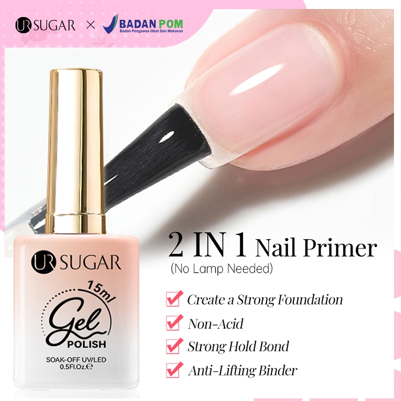Jual BPOM UR SUGAR 2in1 Nail Dehydrator and Primer for Press Ons Nail ...
