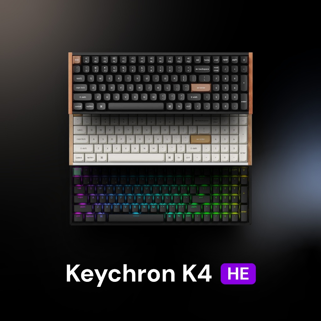 Jual Keychron K4 HE 96% Hall Effect Rapid Trigger Wireless Magnetic ...