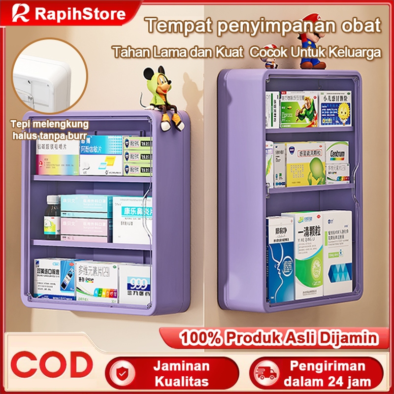 Jual RapihStore.-Kotak Obat P3K Dinding First Aid Box Plastik | Kotak ...