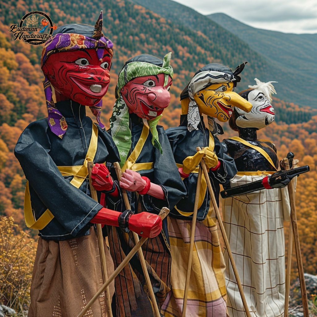 Jual Wayang Golek Punakawan Medium Quality uk 55cm 1 set = 4pcs (cepot ...