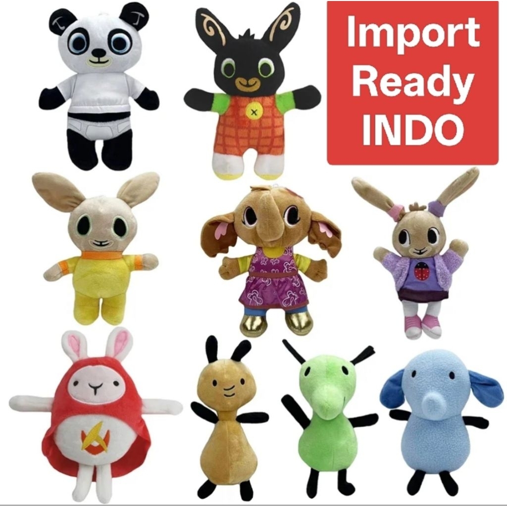 Jual Boneka bing kartun kelinci hitam bin sula flop coco hopeti import ...