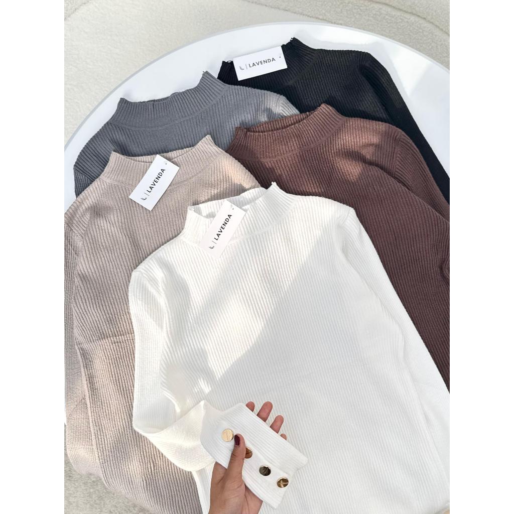 Jual INNER RAJUT KNIT BUTTON IMPORT - Manset Baju Inner Rajut Knit ...