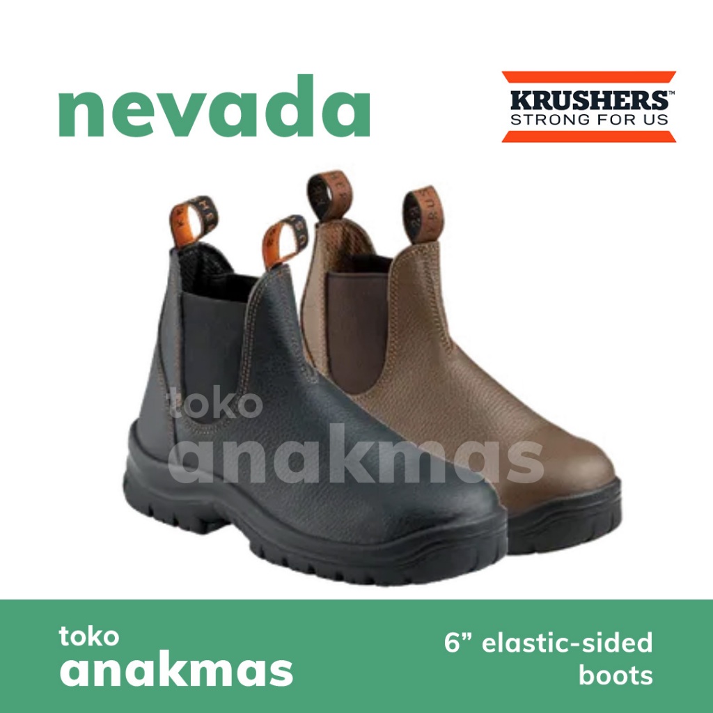 Jual Sepatu Boots Krusher Safety Shoes NEVADA | Shopee Indonesia
