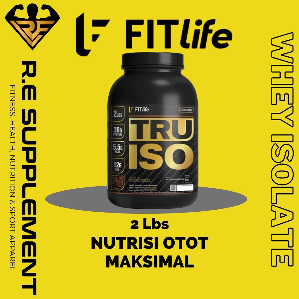 Jual FITlife Truiso Whey Protein Isolate 2 lbs/ 900gr (WPro Iso ...