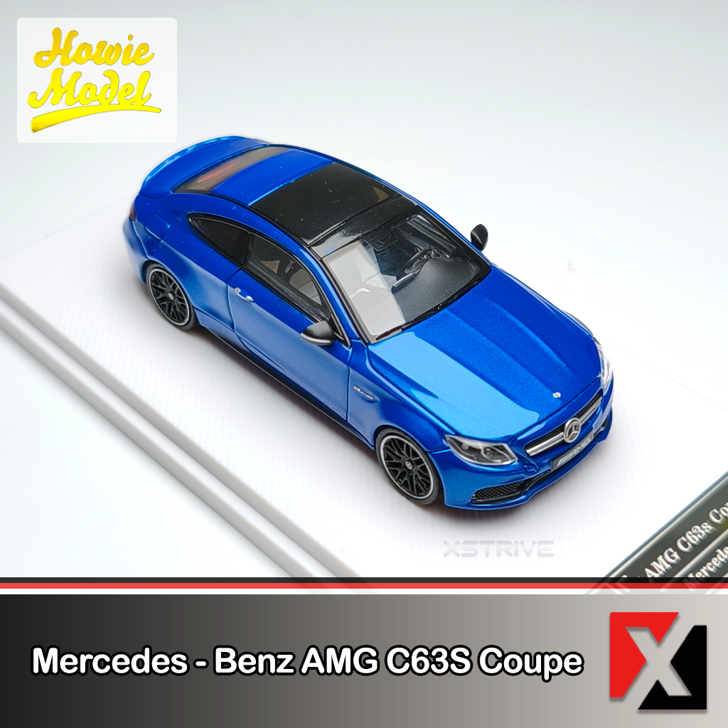 Jual Howie Model 1:64 Mercedes Benz AMG C63S Coupe Blue | Shopee Indonesia