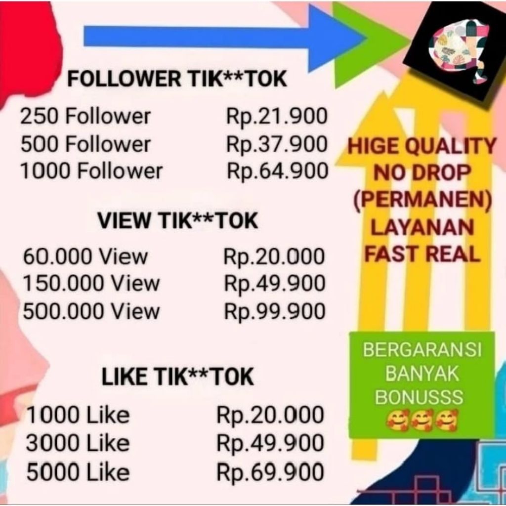 Jual Follow Tik**tok Like View Save Share Komen Proses Cepat | Shopee Indonesia