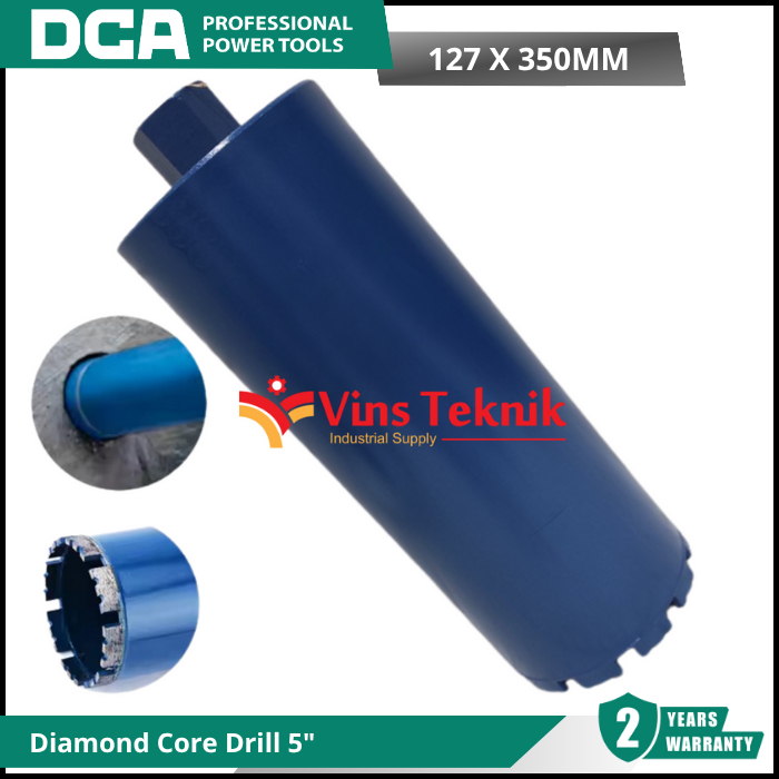 Jual Core Drill Mata Koring Mata Coring Bor Beton 5" DCA 127X350MM ...