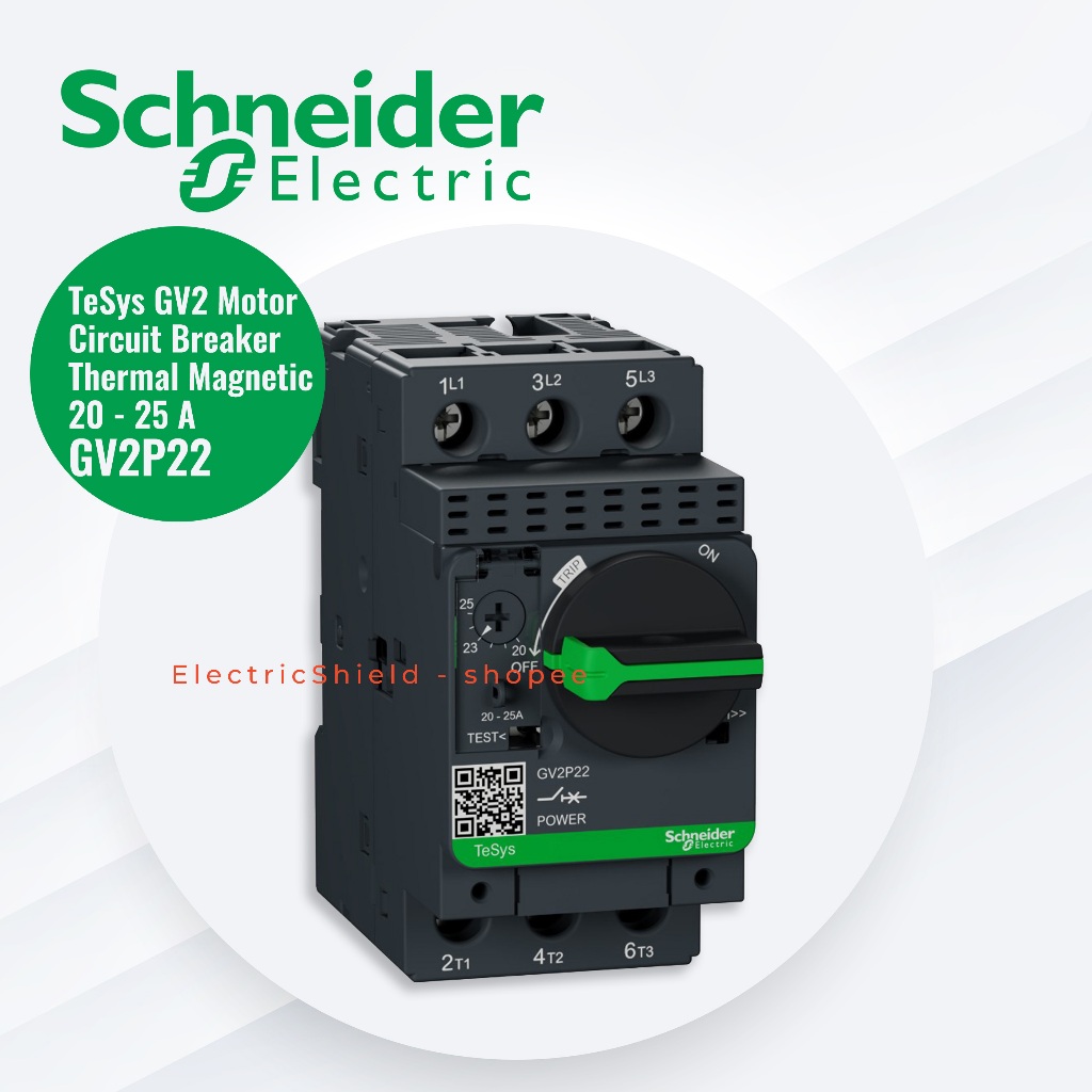 Jual GV2P22 20-25A - Motor circuit breaker thermal magnetic Schneider ...