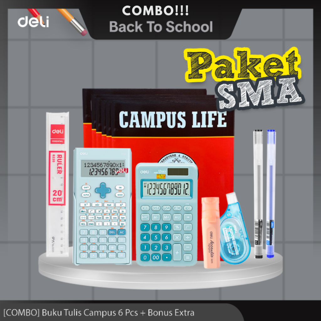 Jual [BTS Back To School] PAKET SMA SEKOLAH MENENGAH ATAS Buku tulis ...