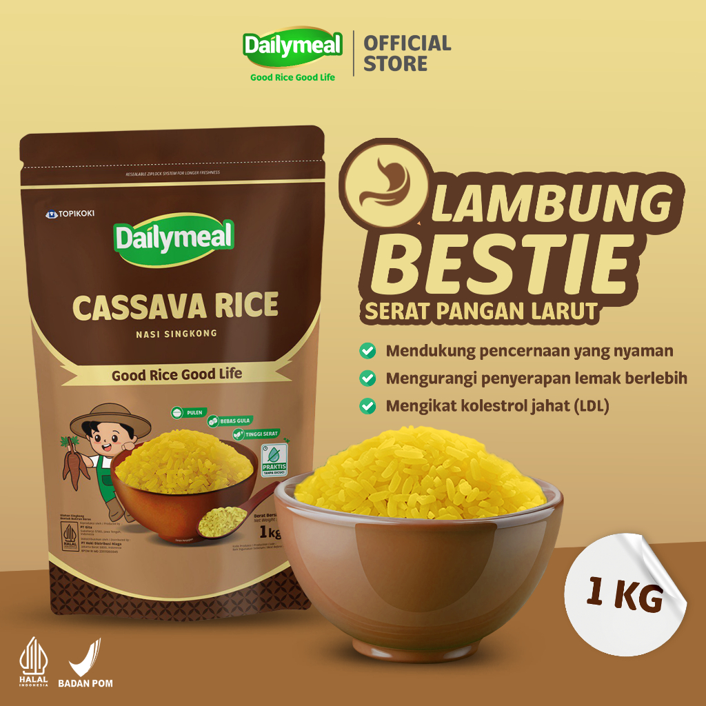 Jual Dailymeal - Cassava Rice / Nasi Singkong 1 kg - Solusi Lezat untuk ...