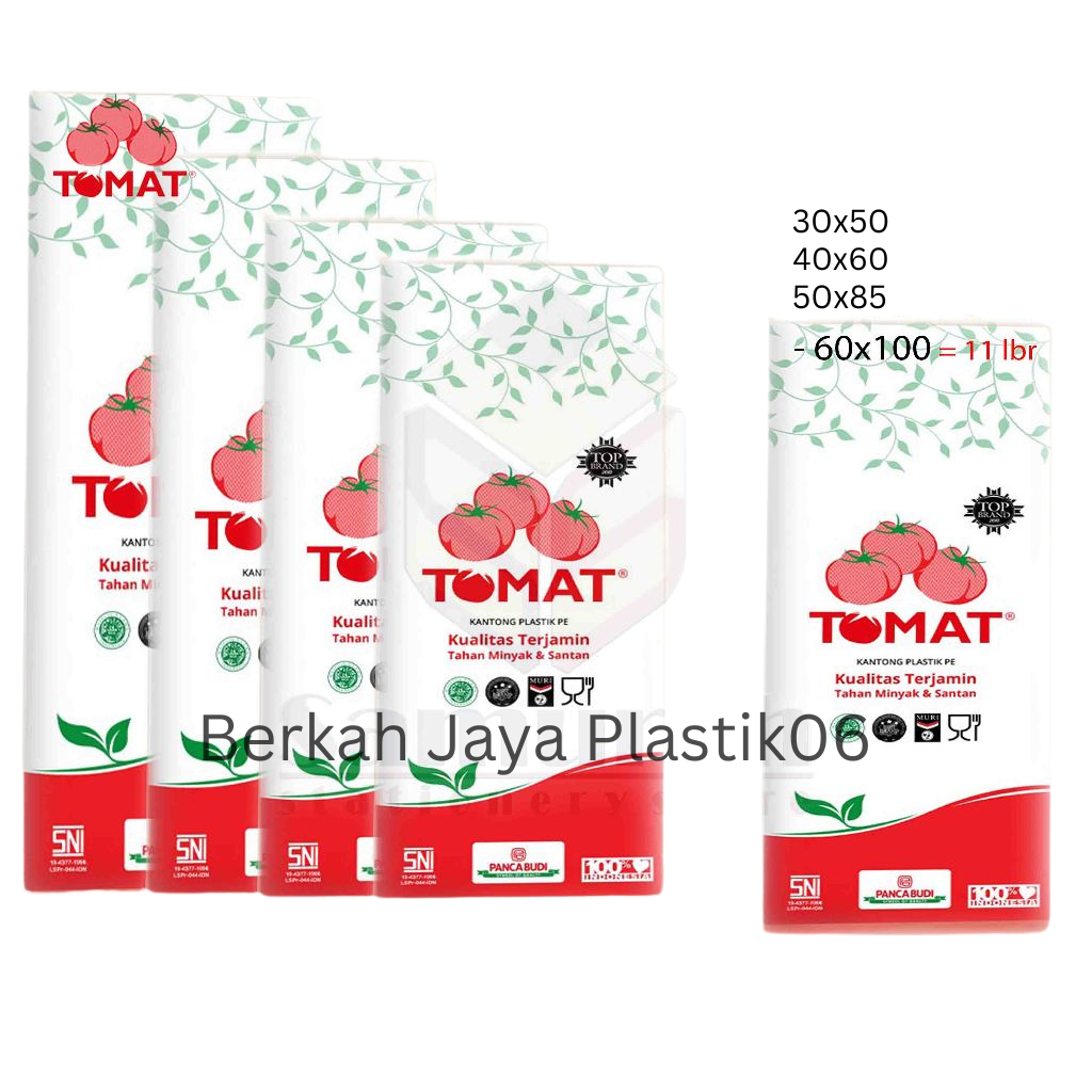 Jual Plastik PE Tomat Ukuran 30x50 40x60 50x85 60x100 cm Plastik Ikan ...