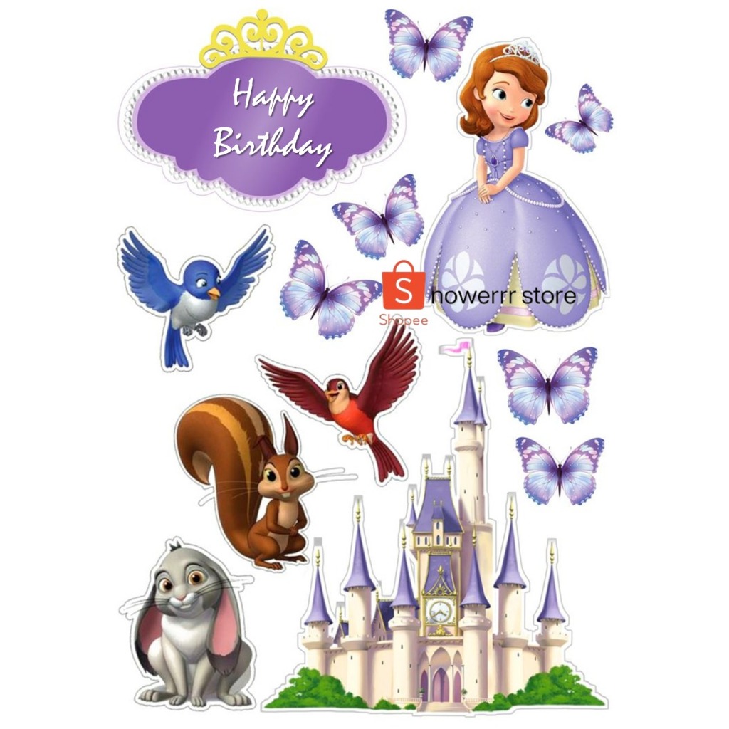 Jual TOPPER CAKE SOFIA PRINCESS FREE CUSTOM NAMA | HIASAN KUE ULTAH ...